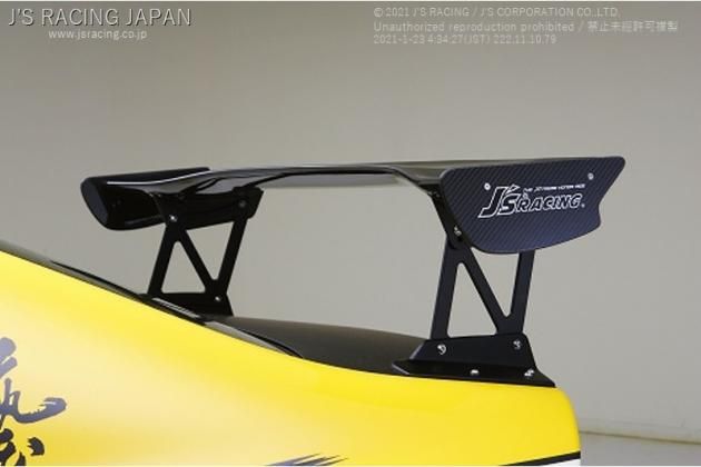 FD2 シビック TypeR J'S RACING 3D GT-WING TYPE1 DRYカーボン1390 純正トランク穴対応 / 品揃え ...
