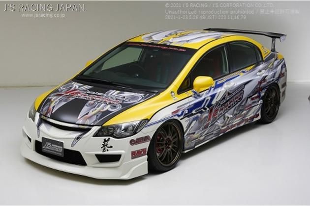 FD2 シビック TypeR J'S RACING フロントスポーツグリル タイプX / 品揃え多数のエアロパーツ専門通販ならエアツケ！