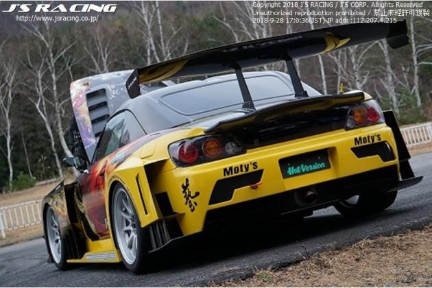 AP1/2 S2000 J'S RACING GT-WING スワンネックタイプ 1800mm WETカーボン / 品揃え多数のエアロパーツ専門通販ならエアツケ！