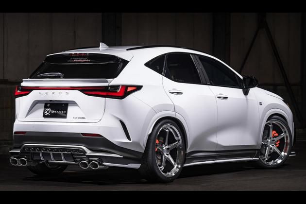 20 LEXUS NX F SPORT (後期) M'z SPEED リアゲートスポイラー (AES製・つや消しブラック) / 品揃え多数のエアロパーツ専門通販ならエアツケ！