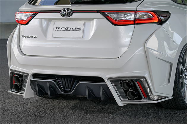 60/65 ハリアー ROJAM ROJAM IRT GENIK Rear Bumper Spoiler / 品揃え多数のエアロパーツ専門通販ならエアツケ！